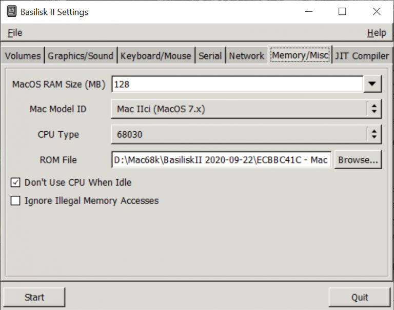 Basilisk II: Using Basilisk II to edit my Macintosh 68k bootable image files – Steve's Blog