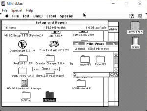 Mini vMac: Using Mini vMac to edit my Macintosh 68k volume image files ...