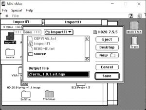 Mini vMac: Using Mini vMac to edit my Macintosh 68k volume image files ...